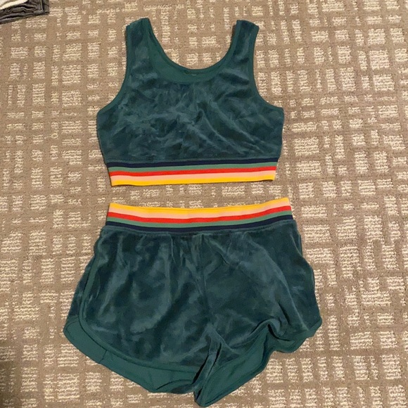 Intimates & Sleepwear | Matching Top And Bottom Green Set | Poshmark